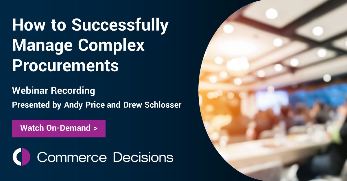 How to Successfully Manage Complex Procurements (North America)