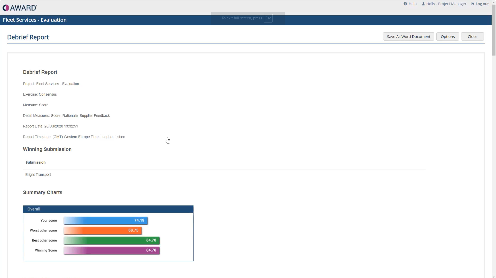 How to produce Bidder Debriefing Reports and Letters | Commerce Decisions